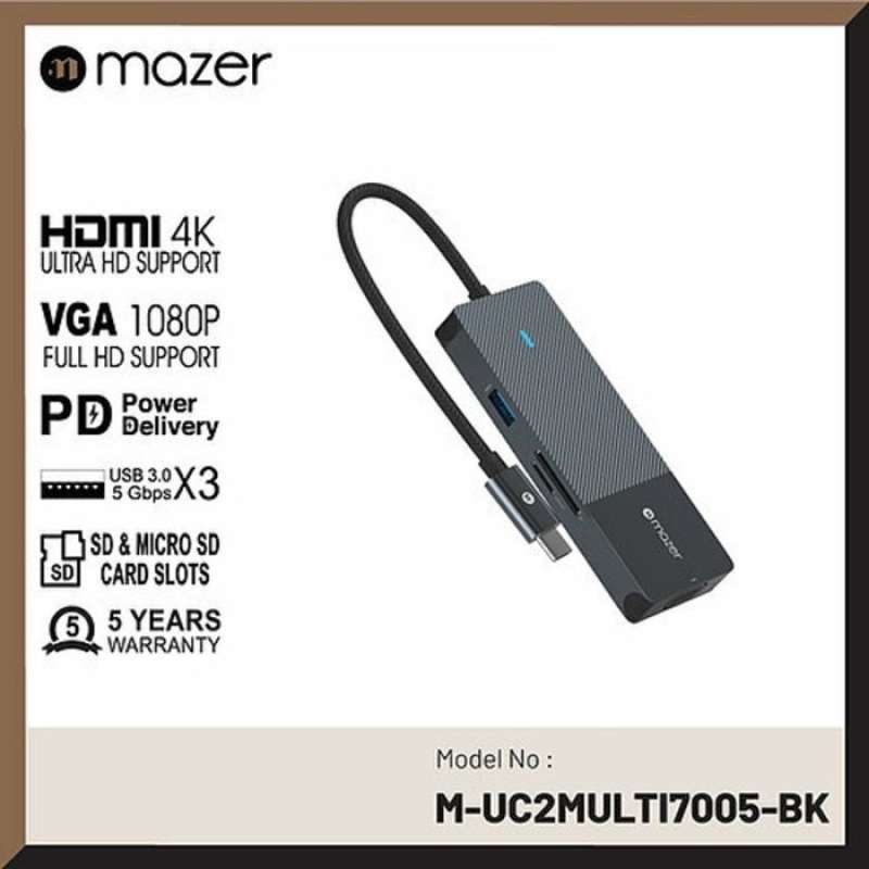 Promo Mazer Infinite Multimedia Pro Usb-C Data Hub 8 In 1 M ...
