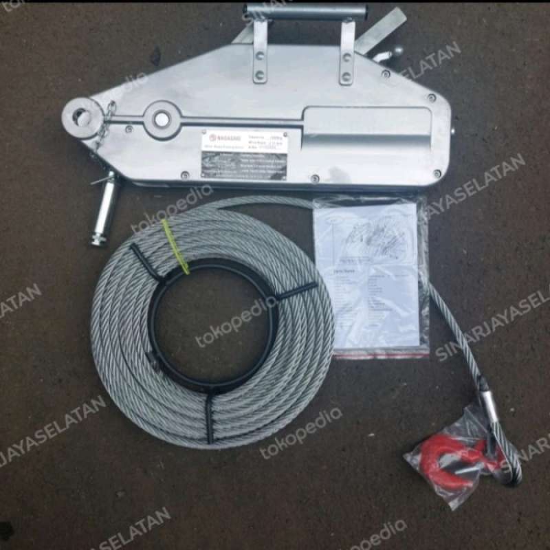 Promo Tirfor 3.2 Ton Plus Sling 20 Meter NAGASAKI TIRFOR 3200 kg Tirpor ...