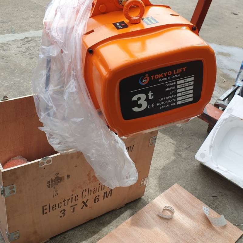 Promo Electric Chain Hoist 3 ton x 6 meter 380volt TOKYO LIFT JAPAN ...
