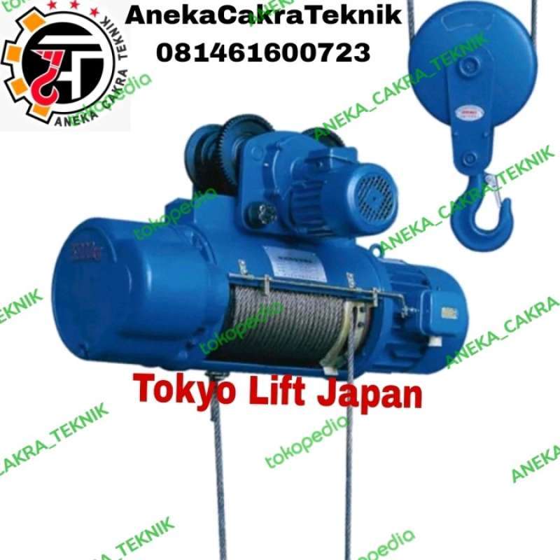 Promo Electric wire rope hoist 1 ton x 12 meter TOKYO LIFT JAPAN ...
