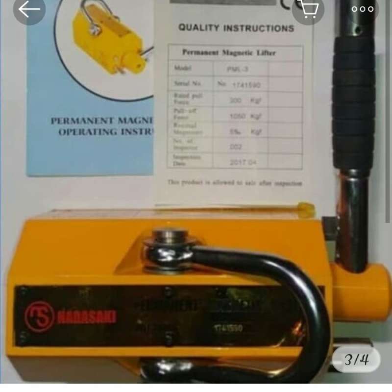 Jual Alat Pengangkat Magnet Permanent Magnetic Magnetik Lifter 2 Ton Di ...