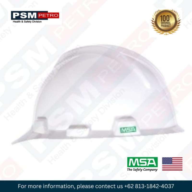 Promo MSA USA Safety Helmet - V-Gard® Hard Hat Cap. - StazOn Suspension ...