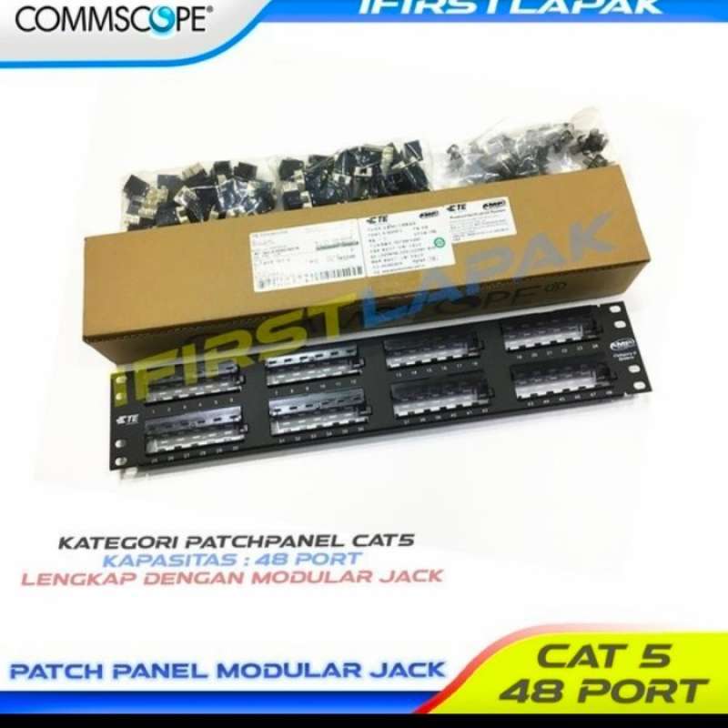Promo Patch Panel 48 Port Cat5 Amp Commscope Cat 5 Patchpanel Diskon 23% di Seller PrimaStore ...