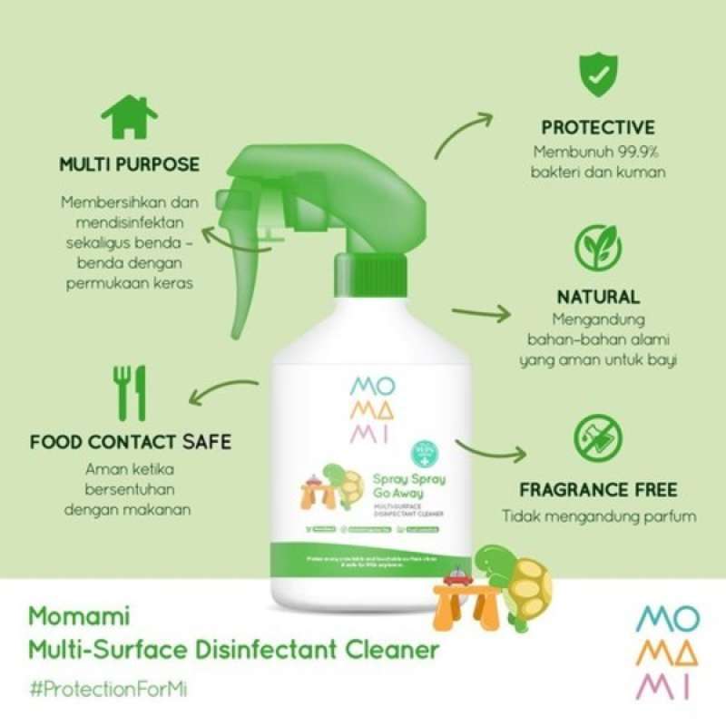 Promo Momami Spray-Spray Go Away Multi-Surface Disinfectant Cleaner ...
