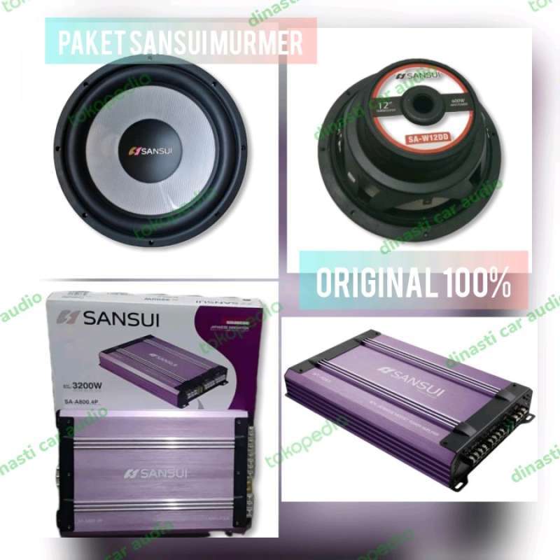 Promo Paket Sansui - Subwoofer Sansui SA 12DD - Power Sansui SA -A800 ...