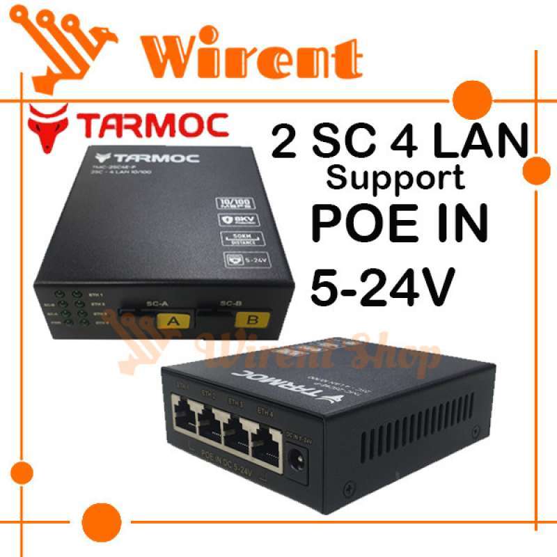 Promo Media Converter Ethernet Fiber Switch Fo 2 Sc 4 Lan 10/100 Diskon 23% Di Seller Hexana ...