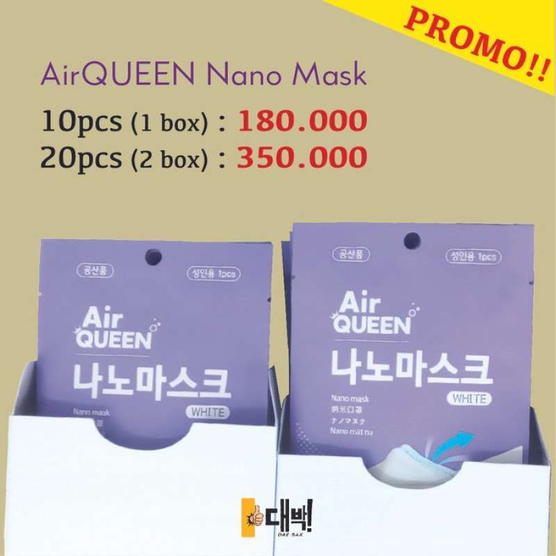 Jual Masker 4 Ply Korea - Airqueen Nano Mask Di Seller Zebaa Shop ...