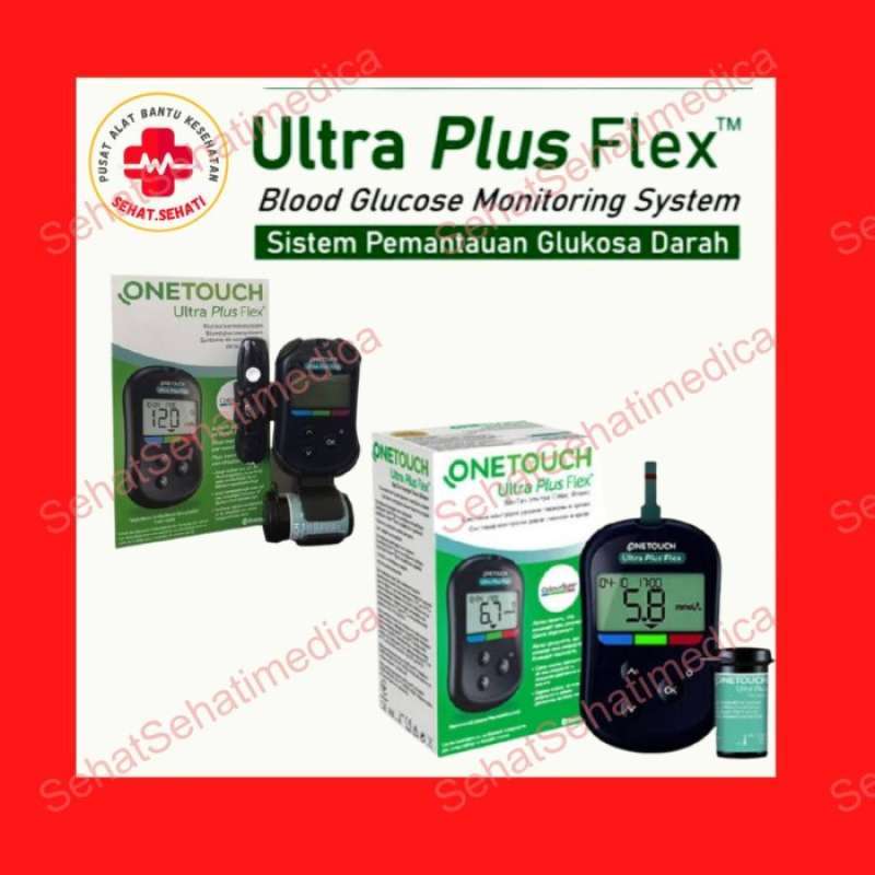 Promo Onetouch Ultra Plus Flex Meter+strip 50/alat Onetouch Ultra Plus ...