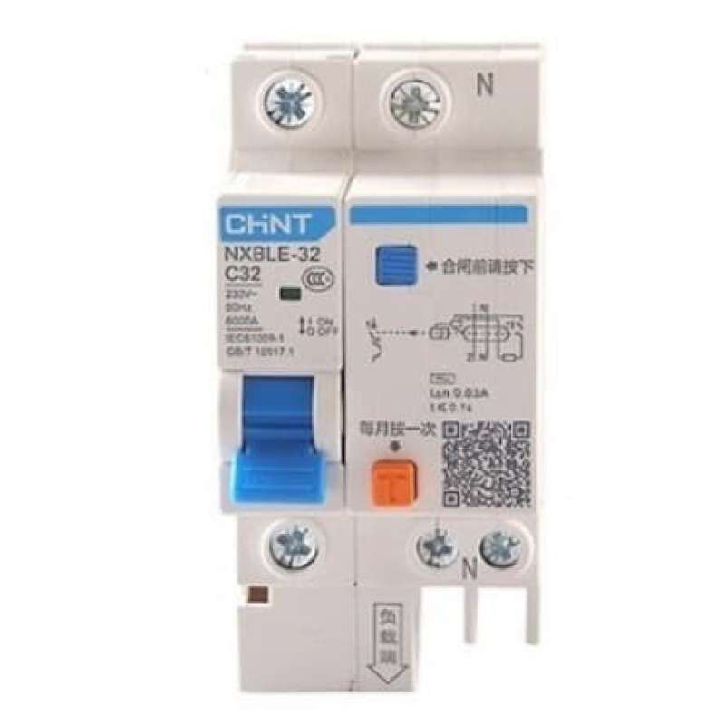 Promo Bayar Ditempat 16 Amp Rcbo Chint Elcb + Mcb Nxble-32 1p+n 6ka Diskon 23% Di Seller Maslika ...