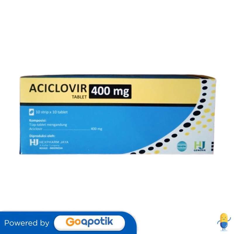 Jual ACICLOVIR HEXPHARM 400 MG BOX 100 TABLET di Seller Apotek Sehat ...