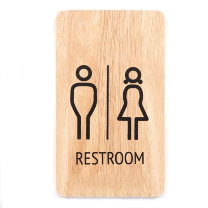 Promo SIGN TOILET KAYU UNIK / SIGN WC KAYU Diskon 23% di Seller Wana ...