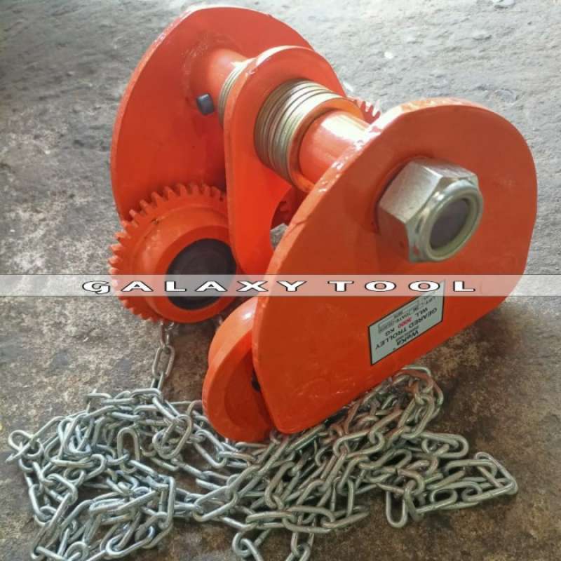 Promo Gear Trolley 3 Ton x 3 Meter manual Weka Gear Trolley hoist ...