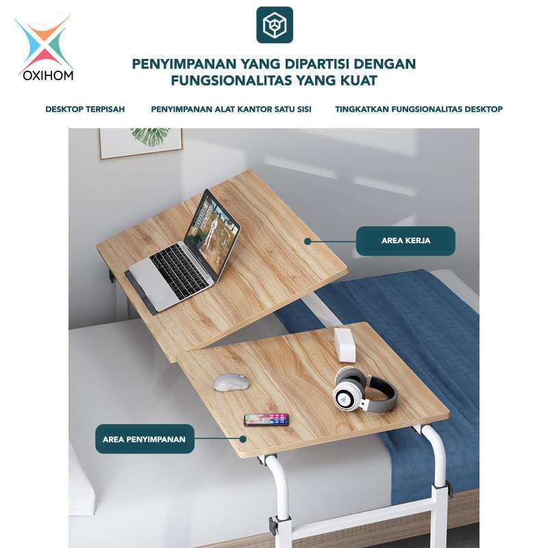 Jual Oxihom Meja Tempat Tidur Meja Kasur Meja Laptop Meja Ranjang Geser ...