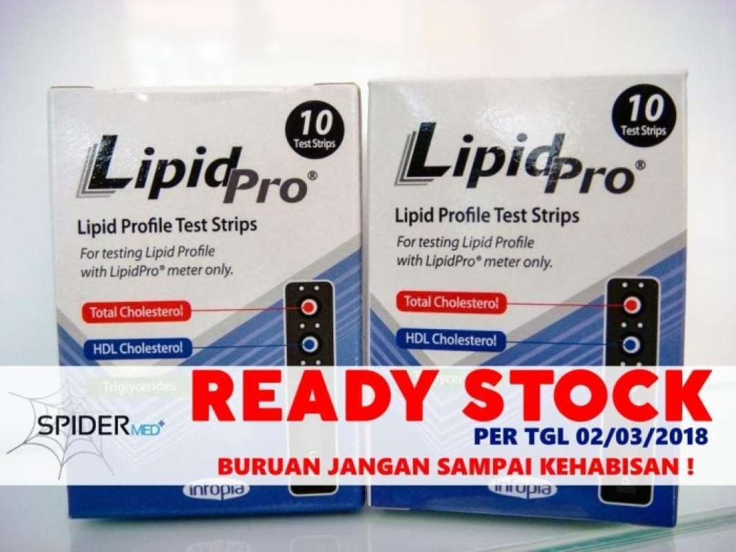 Promo Lipid Pro Strip / Strip Untuk Cek Kolestrol Total,hdl,ldl,trigliserida Diskon 17% Di ...