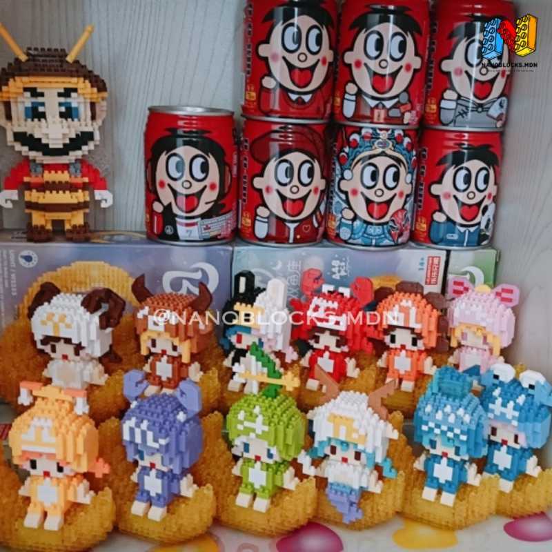 Jual Zodiac Lego Nano Block Model Karakter Kartun Mainan Balok Edukasi ...