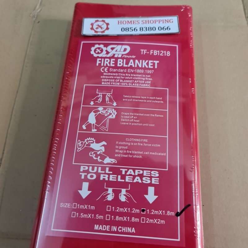 Promo selimut anti api fire blanket 1.2m x 1.8m Diskon 23% di Seller Wana Store - Kalibata, Kota ...