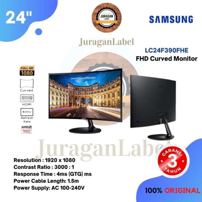 Promo SAMSUNG 24 inch LED Curved Monitor LC24F390FHE LC24F390 C24F390 ...