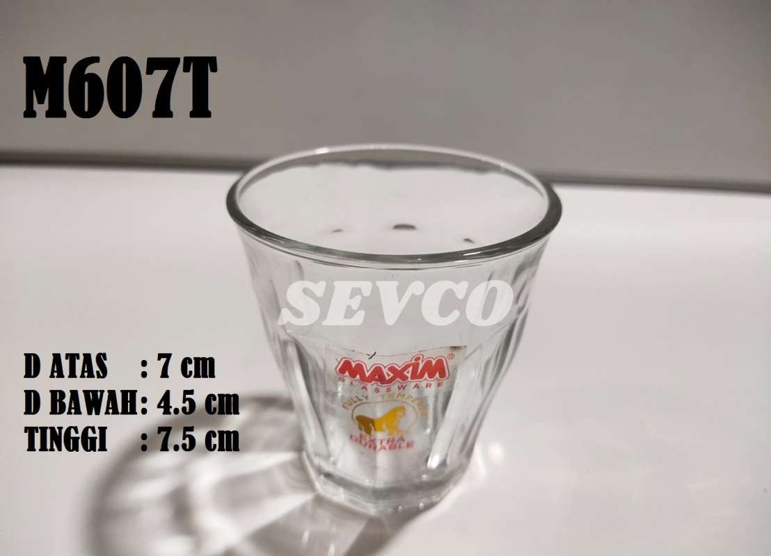 Jual Gelas Minum Maxim M607t (160ml)| Gelas Beling | Gelas Teh Kopi ...