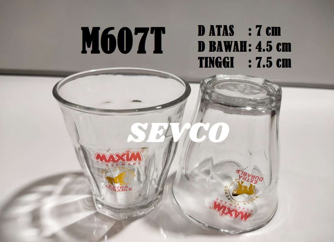 Jual Gelas Minum Maxim M607t (160ml)| Gelas Beling | Gelas Teh Kopi ...