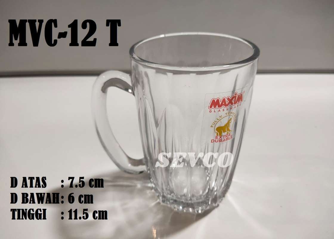 Jual Gelas Minum Maxim Mvc-12t (340ml)| Gelas Beling | Gelas Teh Kopi | Gelas Kaca Di Seller ...