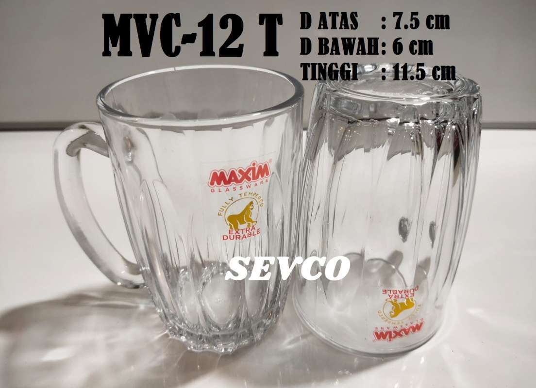 Jual Gelas Minum Maxim Mvc-12t (340ml)| Gelas Beling | Gelas Teh Kopi | Gelas Kaca Di Seller ...