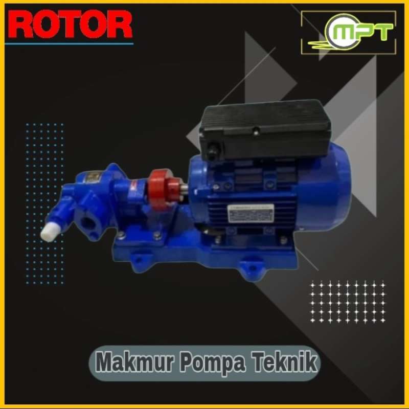 Jual Gear Pump Rk 83.Liter/Menit Merk Rotor 2.2Kw 3Hp 3Phase Pompa Oli ...