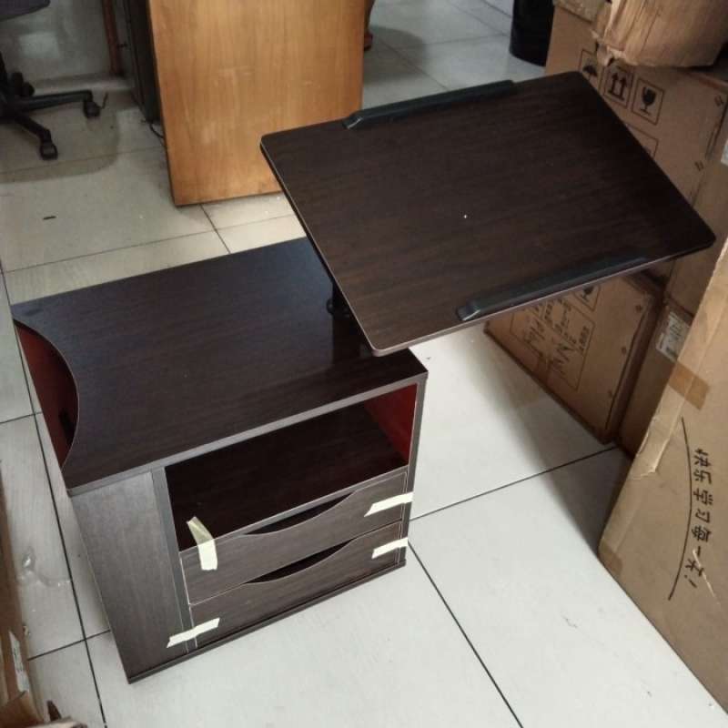 Promo Meja Laptop Kasur Meja Lipat Laptop Meja Nakas Minimalis Laci ...