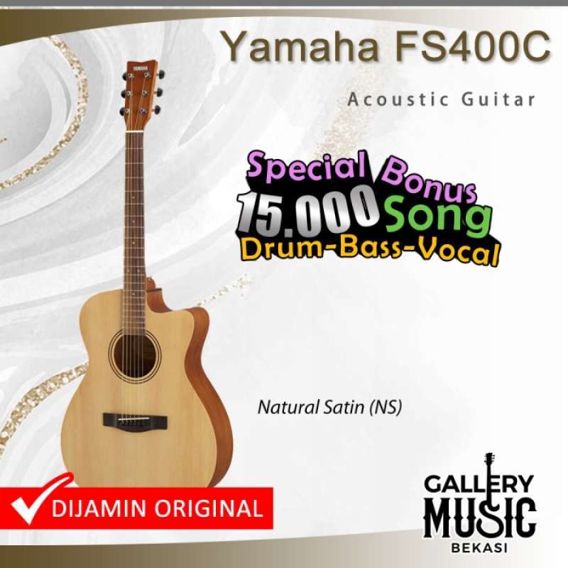 Promo Yamaha FS 400C Gitar Akustik Original /FS400C/FS 400 C Acoustic Guitar Diskon 33% di ...
