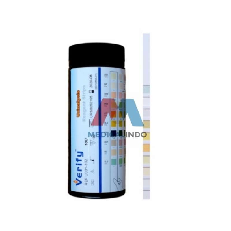 Promo Strip Urine Verify 10 Parameter 10p Urinalysis Reagent Strip Isi ...