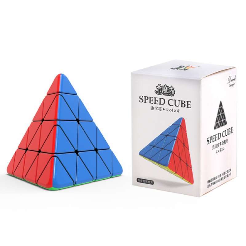 Promo Rubik Yuxin Master Pyraminx 4x4 Stickerless Piramida 4x4x4 ...