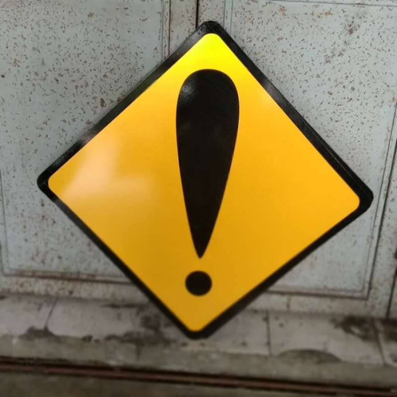 Promo Rambu Murah! Rambu Hati Hati Tanda Seru Diskon 23% di Seller ...