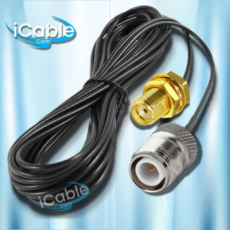 Jual Cable pigtail RP-TNC to sma female RG58 extention 20M di Seller ...