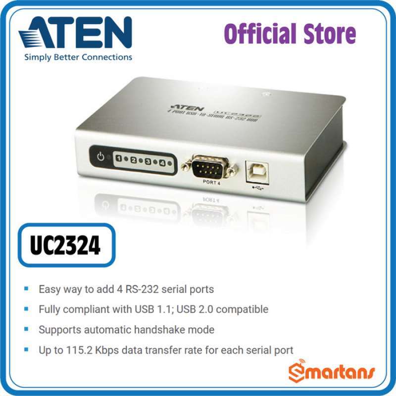 Promo Aten Uc2324 - 4 Port Usb To Rs-232 Hub Diskon 23% di Seller Shika ...