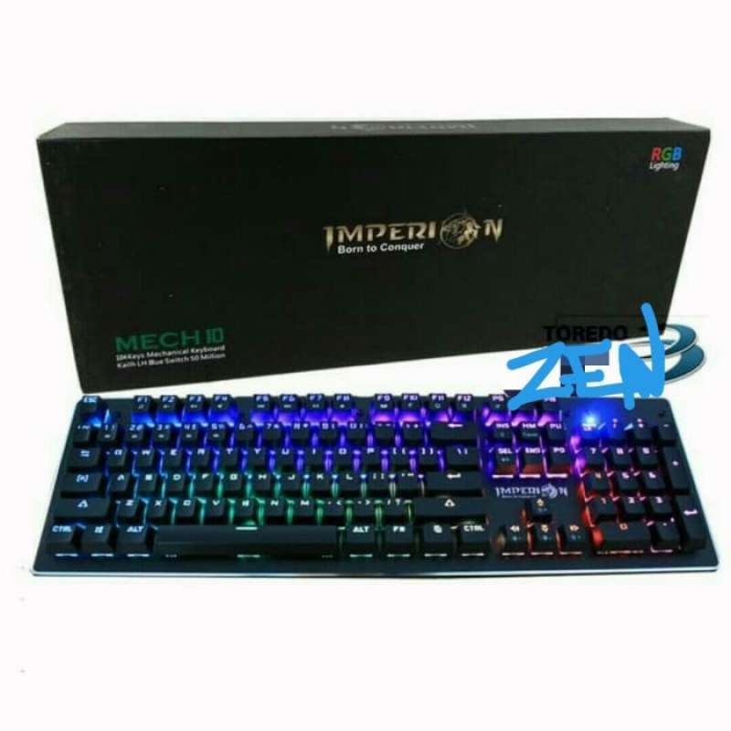 Promo Imperion Mech 10 Mechanical Gaming Keyboard Rgb Full Size Diskon ...