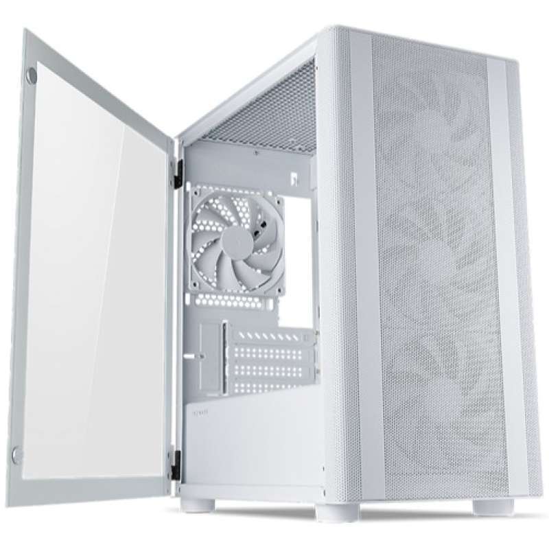 Promo Tecware Flatline White Mini Tower M-Atx Pc Case Casing Gaming ...