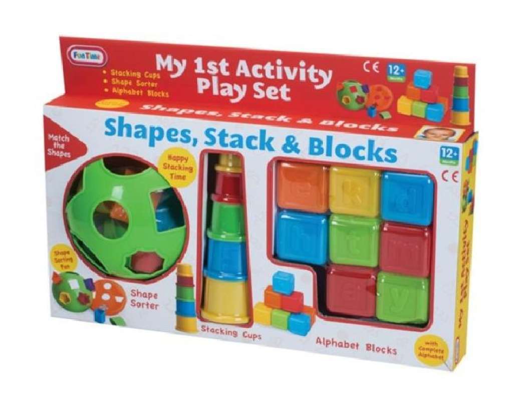 Jual Funtime My 1st Activity Play Set Shapes, Stack And Blocks di ...