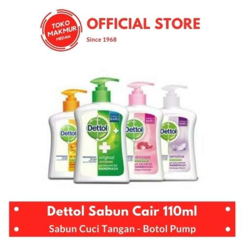 Jual Dettol Hand Wash Botol Pump 110 Ml Di Seller Tokomakmurmedan ...