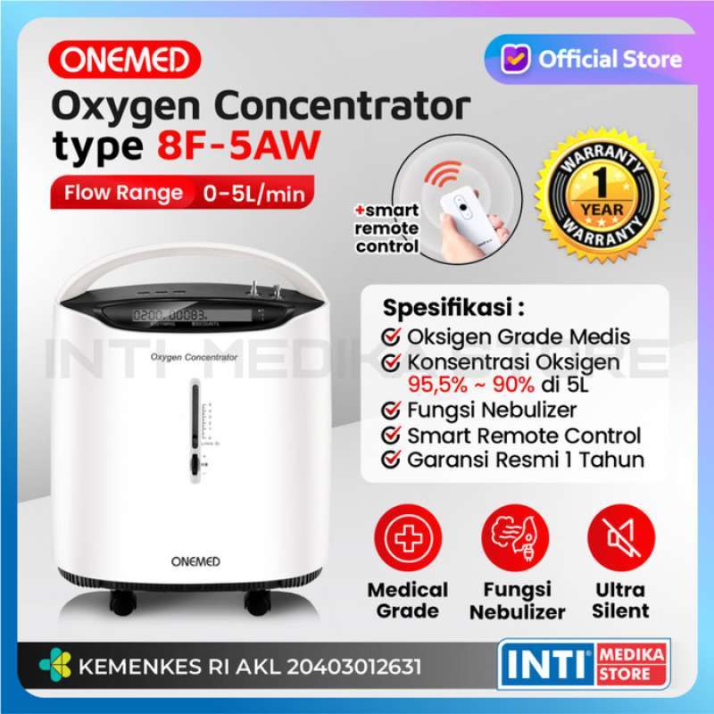 Promo Onemed - Oxygen Concentrator 5 Liter 8F 5Aw | Tabung Oksigen ...