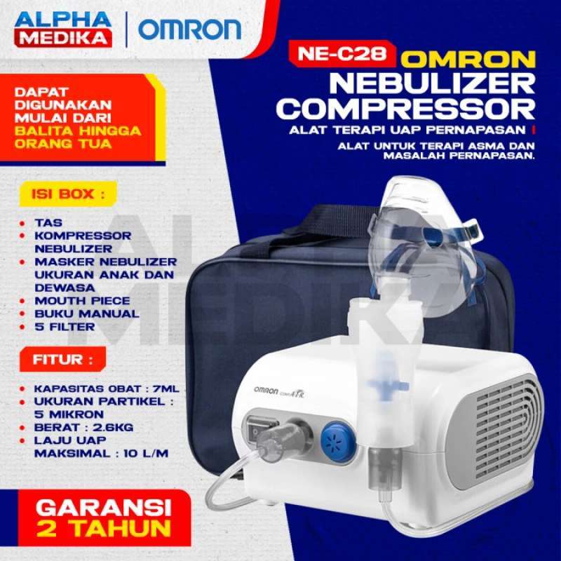 Promo Omron Nebulizer Nec-28 / Alat Terapi Pernapasan Omron Diskon 17% ...