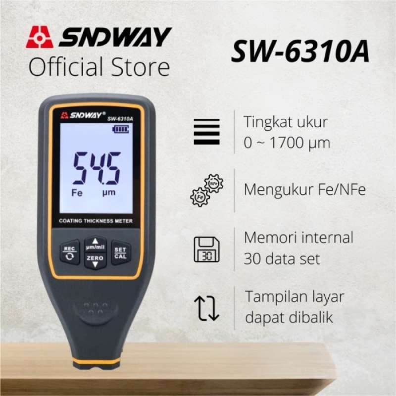 Promo Sndway Coat Thickness Meter Automobile Pengukur Ketebalat Cat Sw-6310a - Sw-6310a Diskon ...
