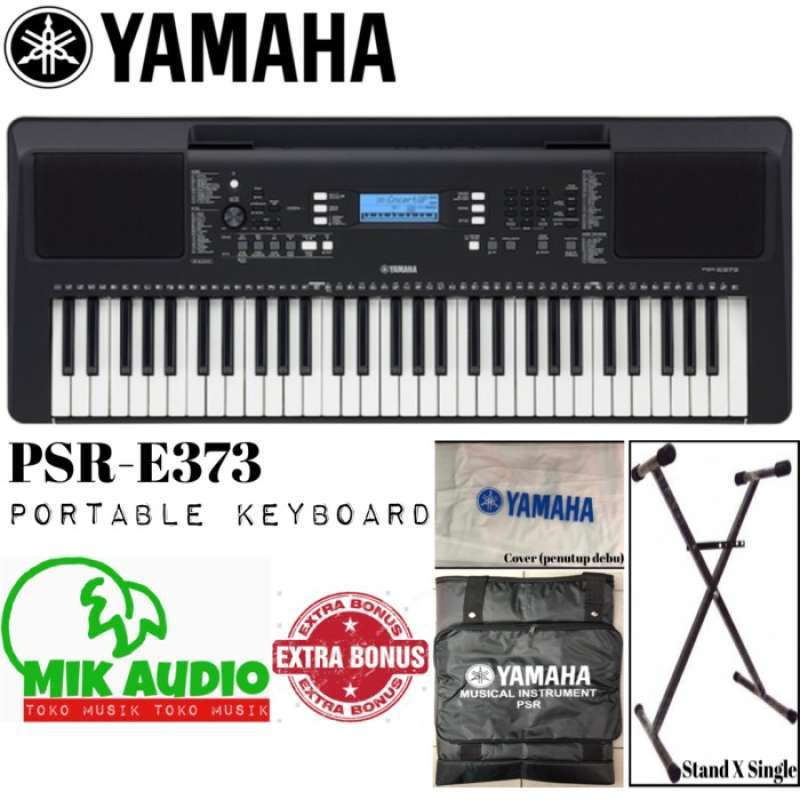 Jual Yamaha PSR E373 / E 373 / E-373 Paket Portable Keyboard Garansi ...