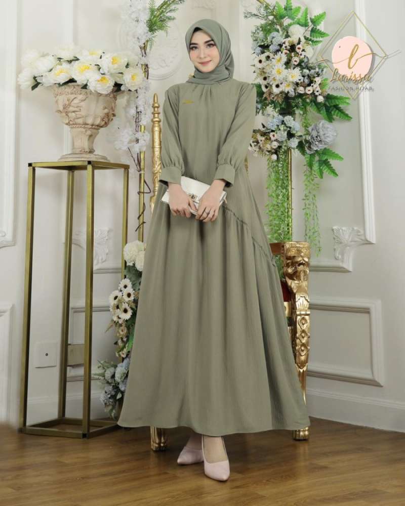 Promo Gamis Hijab Wanita Terbaru Model Simple Mewah Dan Elegan Diskon ...