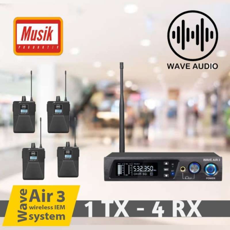 Jual Wave Audio Monitor WAVE AIR 3 Wireless In Ear Monitor System -1TX ...