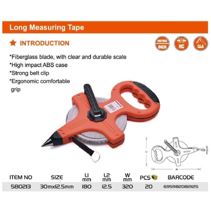 Promo Meteran Cm 30 Meter X12.5mm / Professional Long Measuring Tape ...