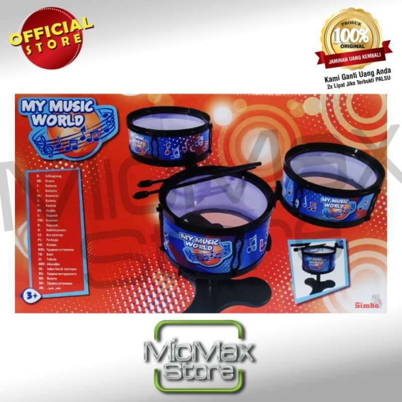 Promo Simba My Music World Junior Drum Set Diskon 23% Di Seller Qeira ...