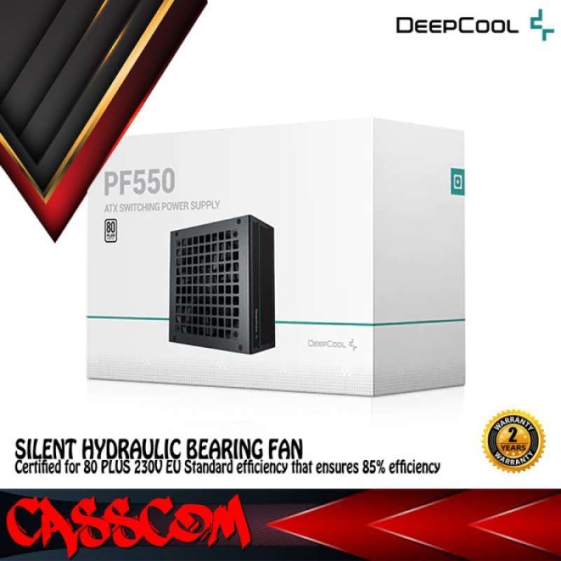Promo Psu Deepcool Pf550 550Watt 80+ White All Flat Cable Power Supply ...