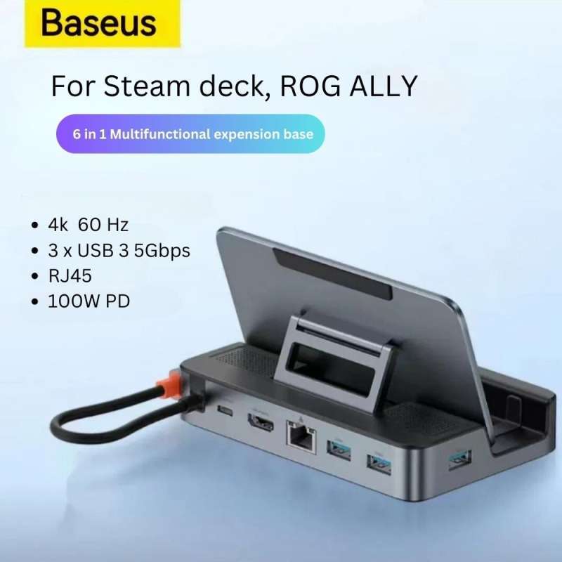 Jual Baseus Docking Station For Steam Deck ROG ally 4K 60hz USB3 PD ...