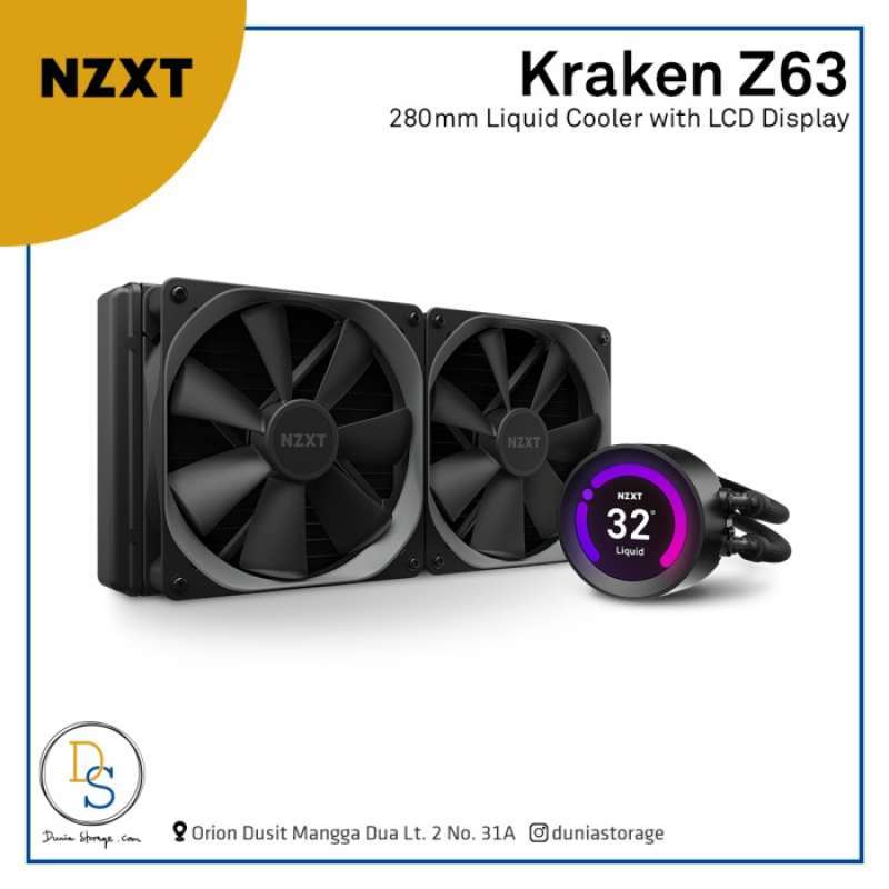 Promo Nzxt Kraken Z63 280Mm Aio Liquid Cooler With Lcd Display Rl-Krz63-01 Diskon 23% di Seller ...