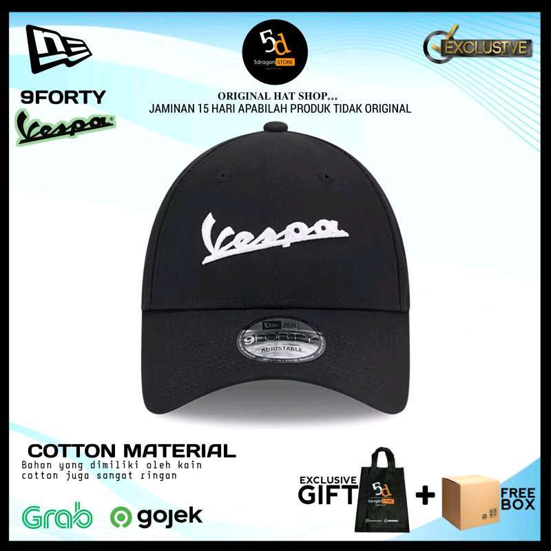 Promo Topi New Era Original 9forty Vespa Piaggio Black Diskon 10% Di ...