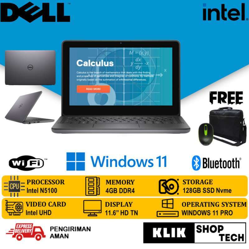 Jual Dell Latitude 11 3120 Intel N5100 4gb 512gb Ssd Windows 11 Pro Di Seller Kliknklik ...